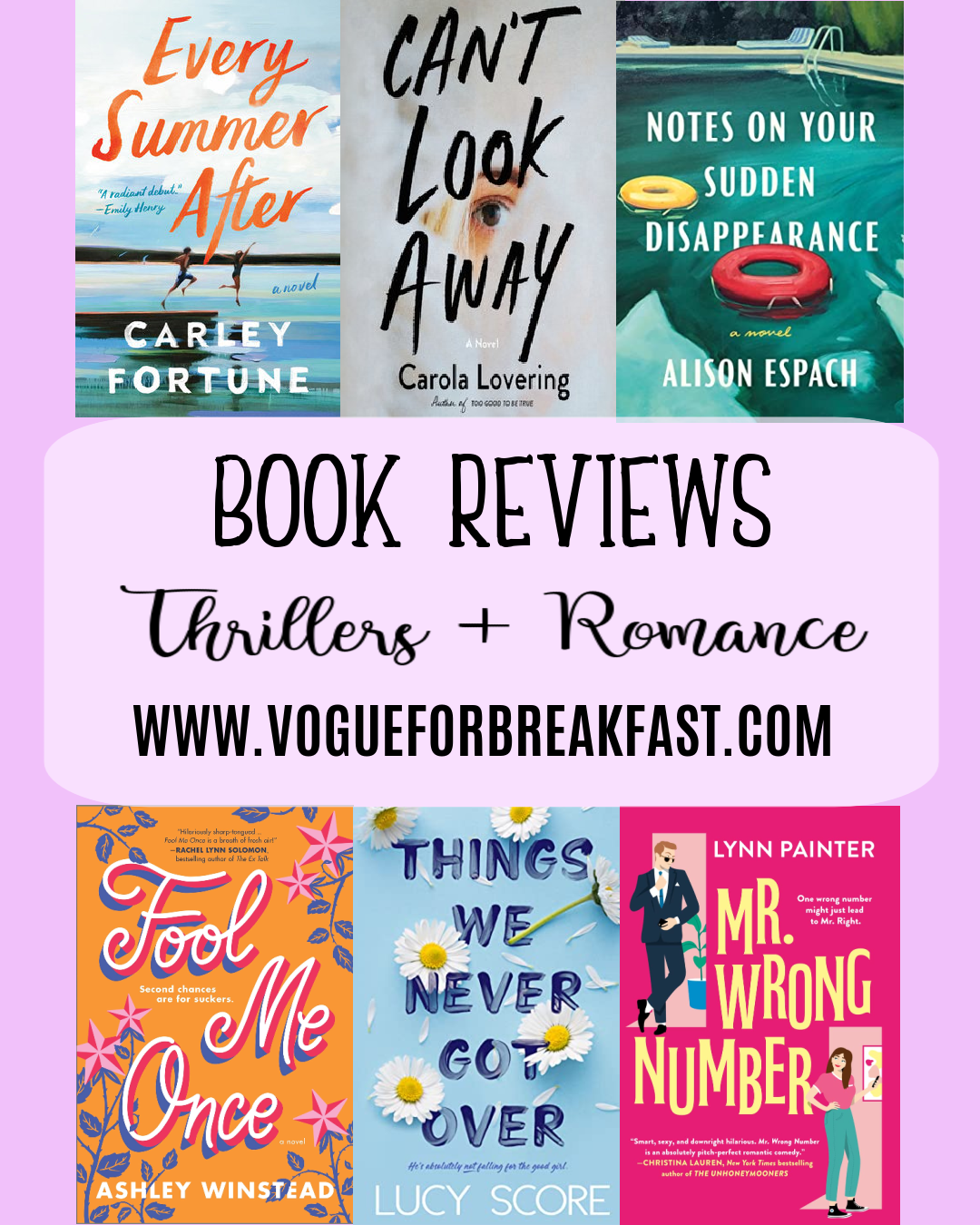 5 Star Books To Read This Summer - Vogue for Breakfast